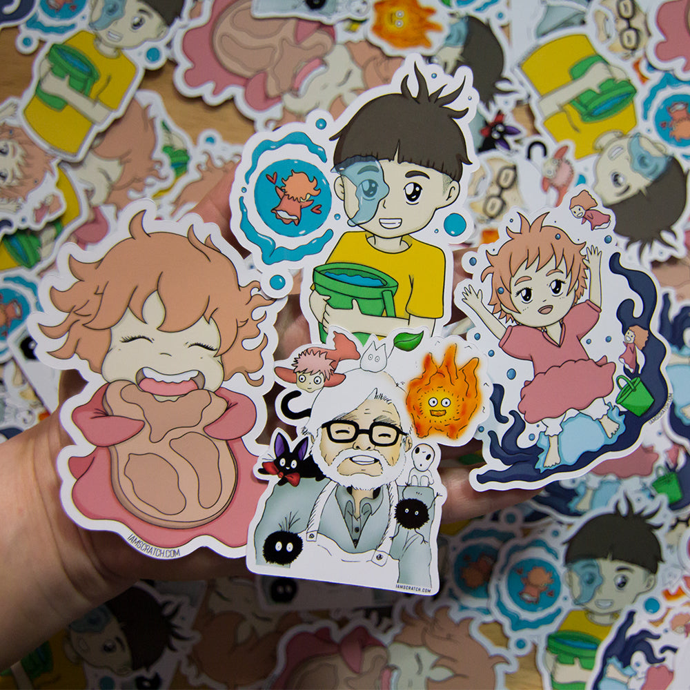 Sticker:// Ponyo Set – iamscratch
